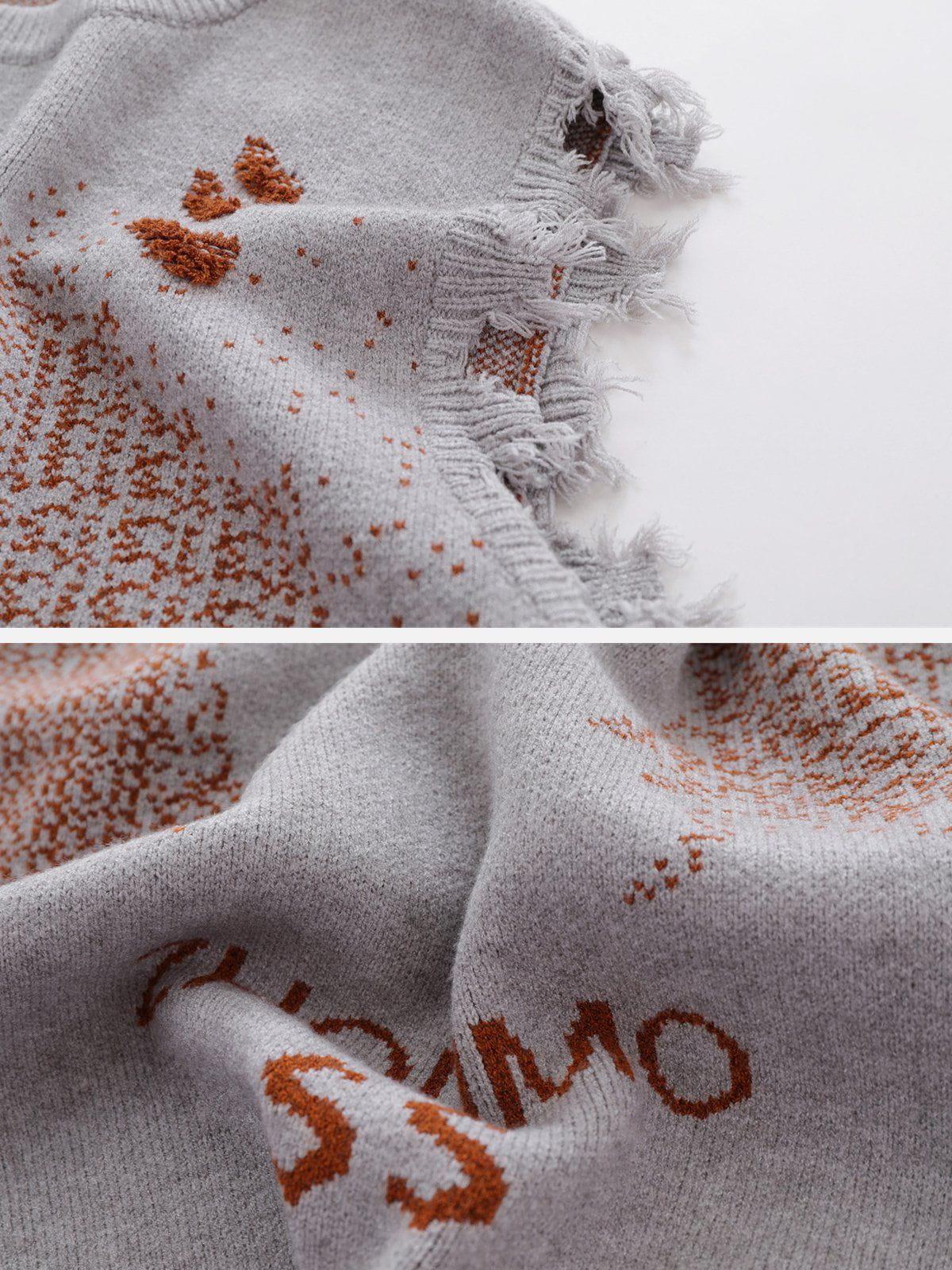 TALISHKO Cyberpunk Dot Matrix Sweater Vest